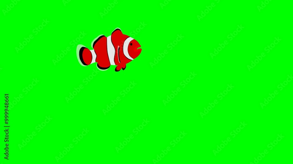 2d animated character of Moving swimming flapping opening closing mouth ...