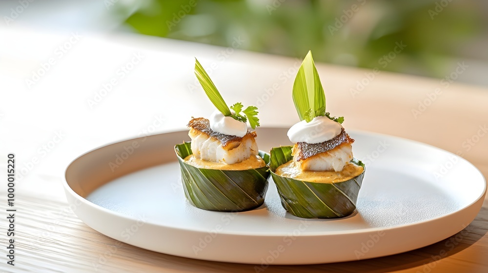 Hor Mok Authentic Thai Steamed Fish Curry Custard - Vibrant ...