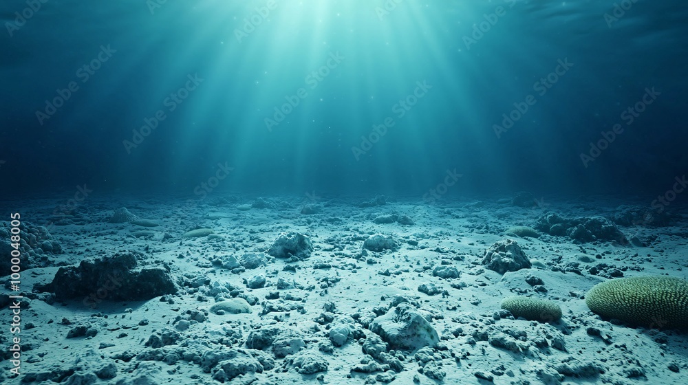 Underwater Environmental Catastrophe - A Dark Barren Wasteland with ...