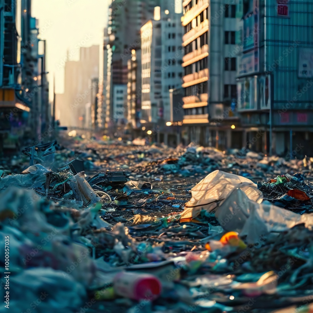 Plastic waste, discarded tires, environmental pollution, marine ...