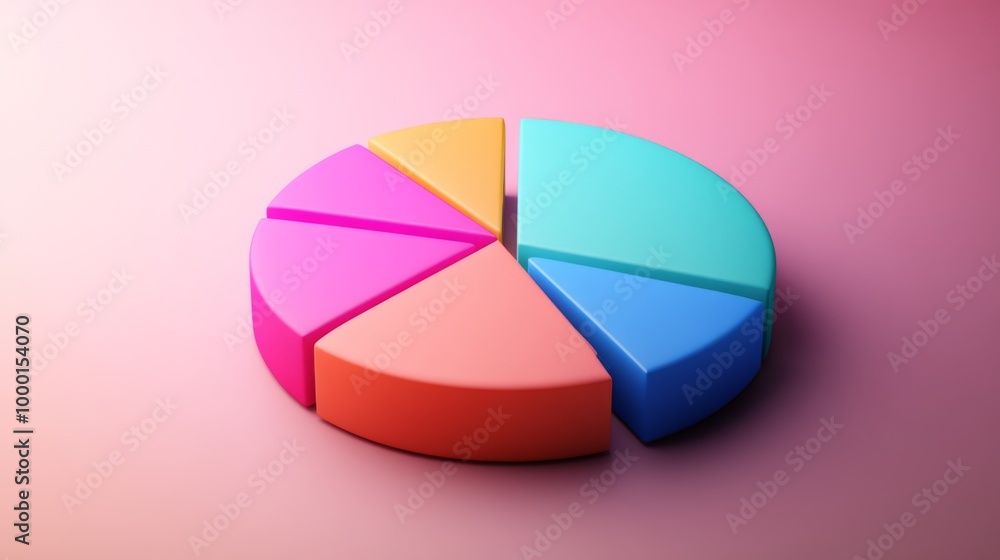 A corporate-style pie chart showing a financial breakdown of company ...