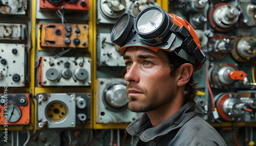 Portrait of an Electromechanical Equipment Assembler working on ...