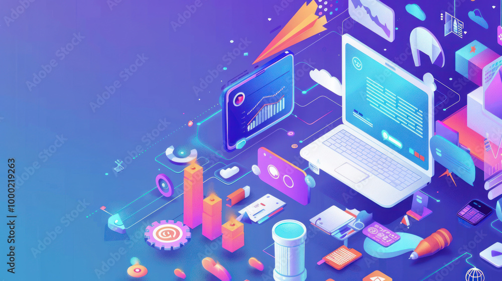 A visual of the full spectrum of digital marketing services, showcasing ...