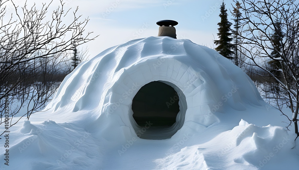 Ingenious Inuit Architecture: A Traditional Dome-Shaped Igloo of ...