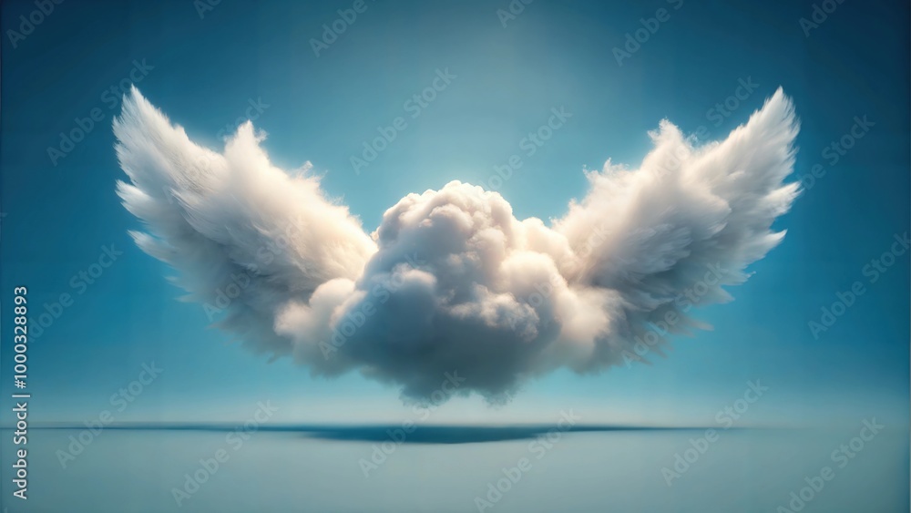 Fluffy Angel Wing Clouds in the Skyline: Majestic Cloud Formations and ...