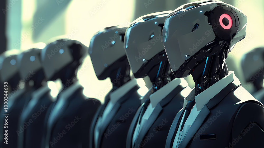 Robots in suits: the futuristic workforce of ai agents. Android Revolt ...