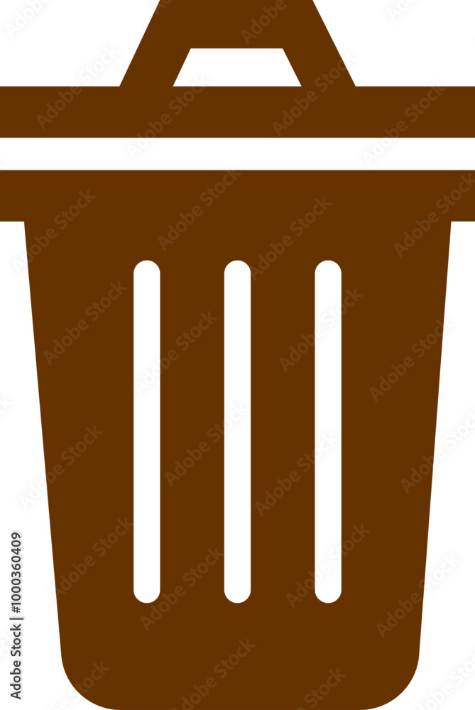 Trash bin Garbage icon in flat. vector for apps or web trash dustbin ...