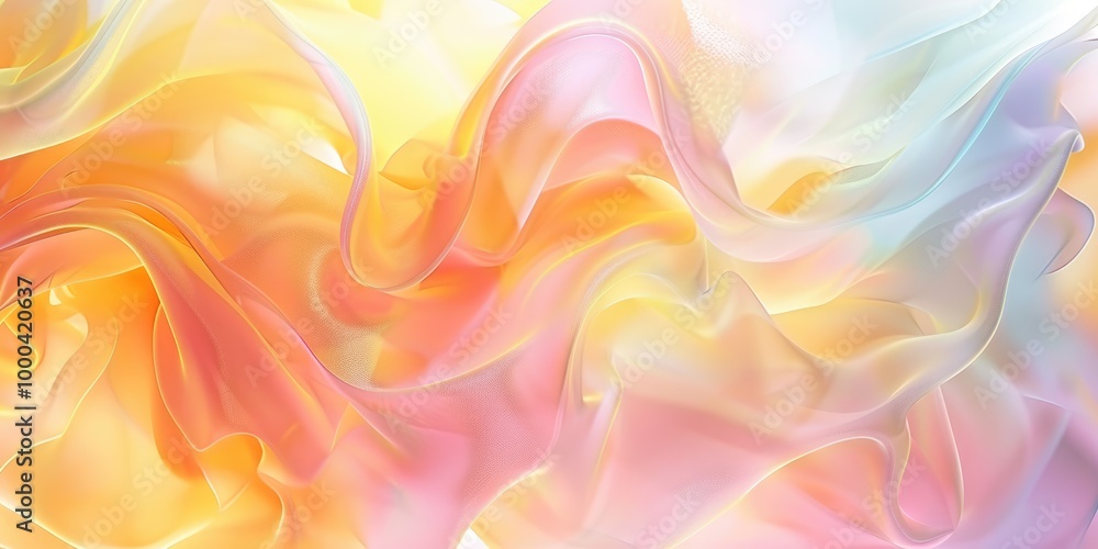 Abstract vivid colorful wave flowing express dreamy texture. Seamless ...