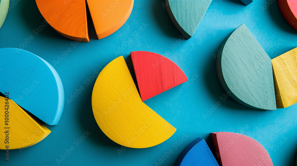 math fractions on the bright backgrounds. interesting math for kids ...