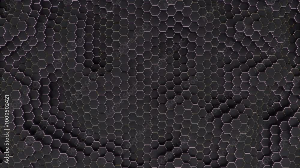 Abstract Tech Background Animation with Futuristic Patterns and Digital ...