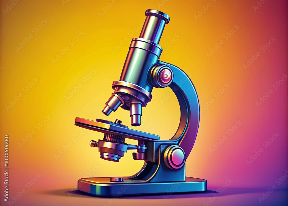 Simple Drawing of a Microscope Ideal for Educational Materials and ...