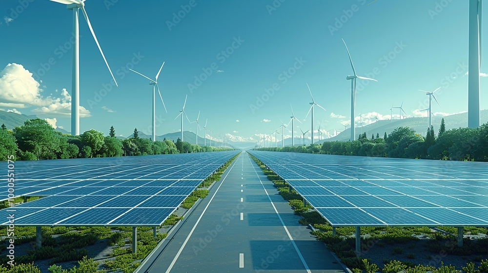 Graphic showing the role of renewable energy in reducing greenhouse gas ...