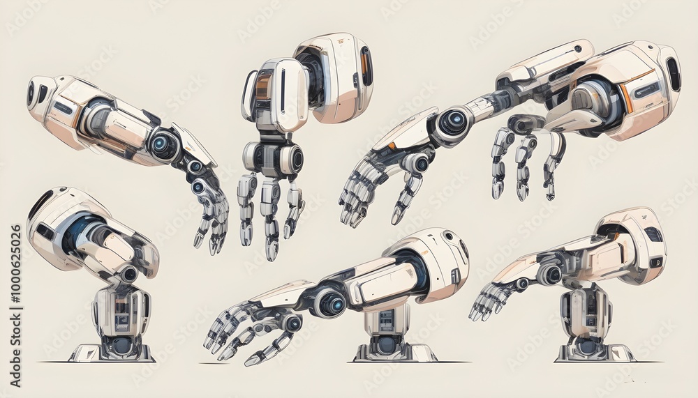 Futuristic robot illustration highlighting Industry 4.0s influence on ...