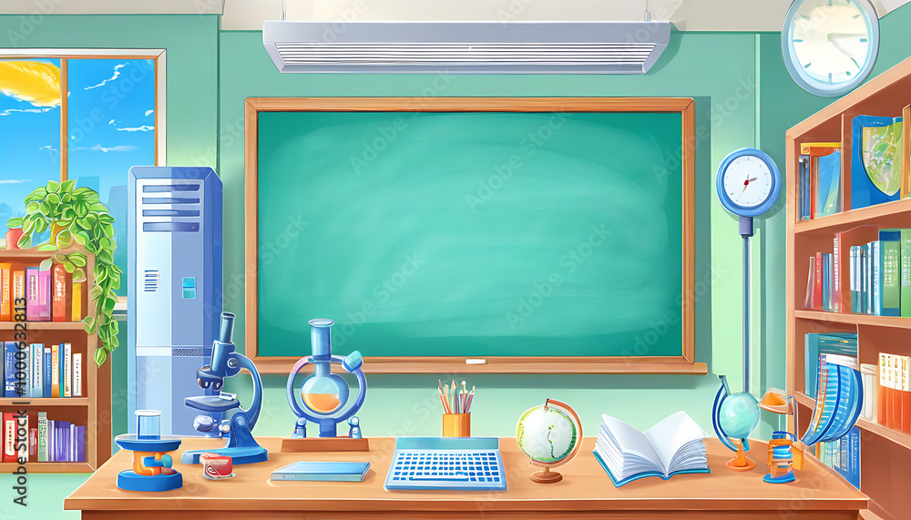 Back to School Tech Style Blackboard Background Graphic, Display New ...