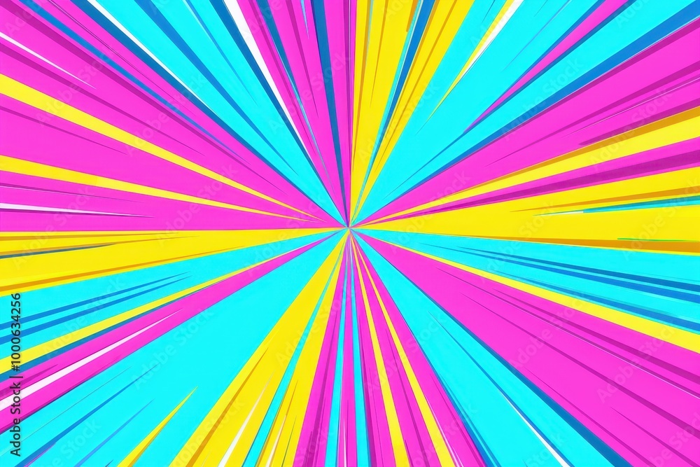 Dynamic Comics Background, vibrant abstract lines and sunray beams ...