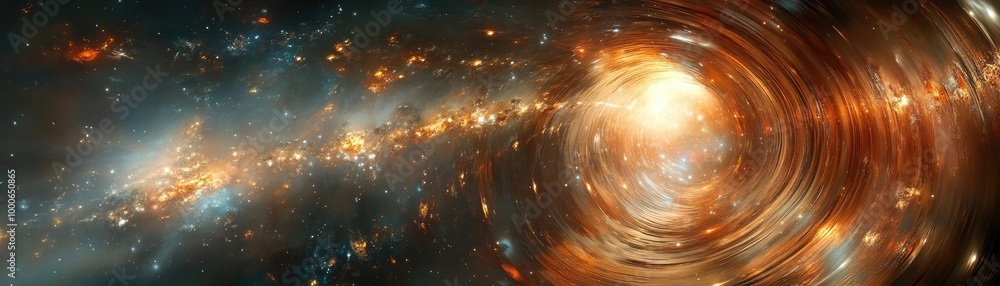 Expansive scene portraying innovative light patterns, merging dynamic ...