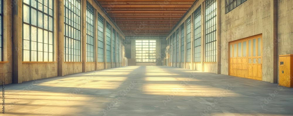 Desolate factory with halted production, impact of recession on jobs ...