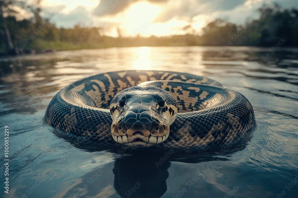 Massive anaconda in tropical waters. Biodiversity conservation and ...