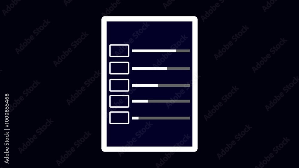 Checklist Clipboard Icon, Document with Tick Check marks. tick mark on ...