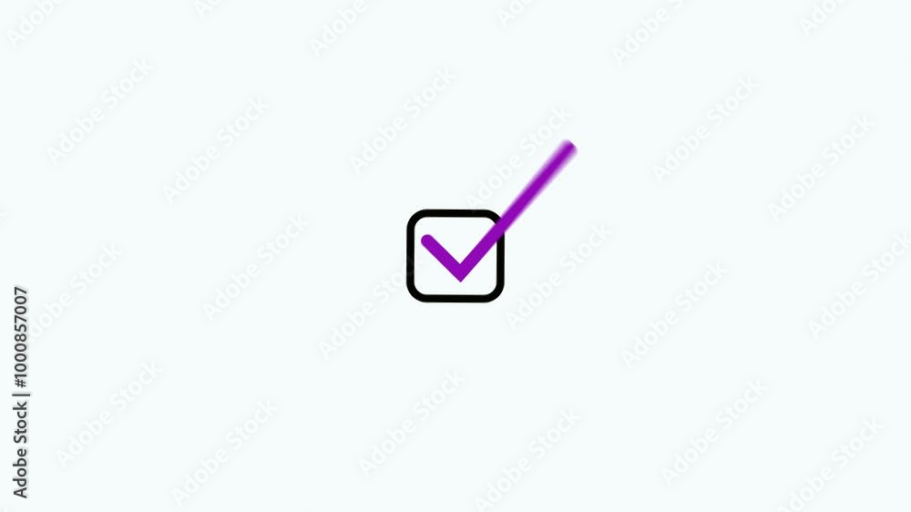 . Correct check mark symbol. Yes sign. Correct vote icon on white ...