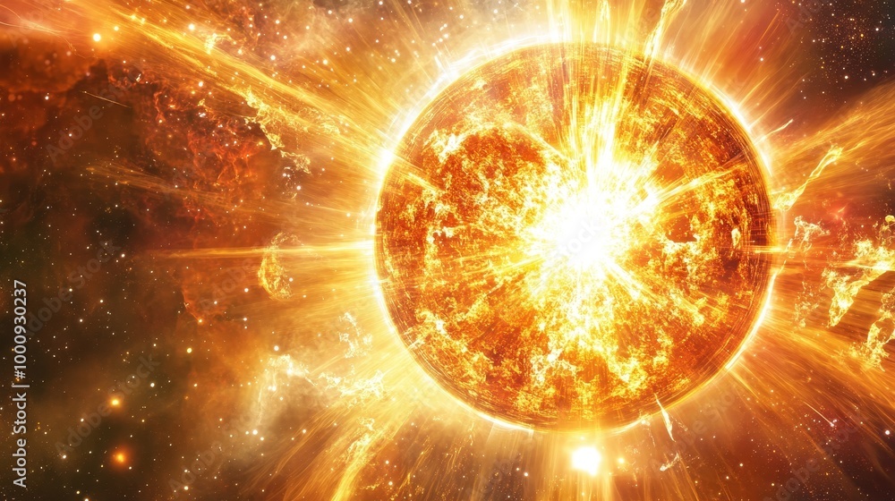 Stellar Explosion Unleashes Cosmic Particles - A supernova, the ...