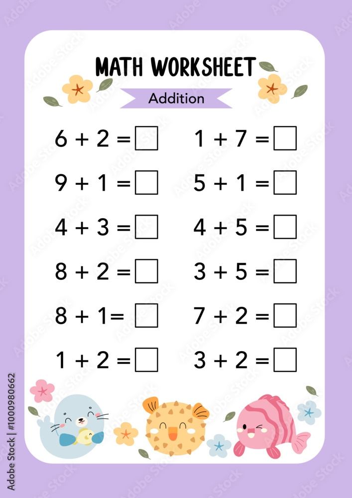 Math Worksheet educational how many activities for children. Learning ...