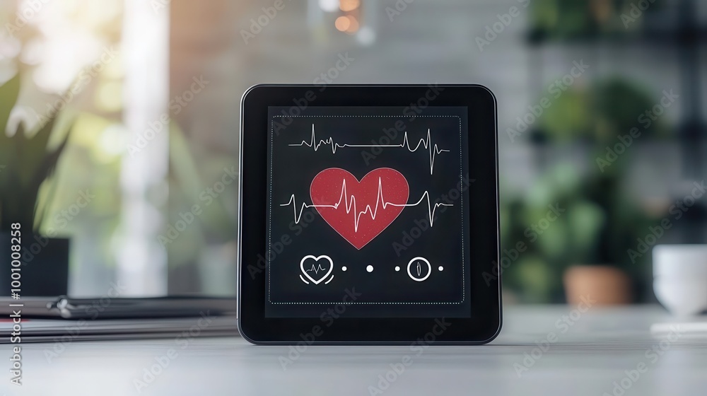 Wearable heart monitor tracking realtime ECG data and notifying users ...