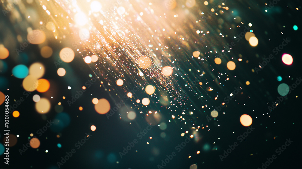 Lens Flare & Bokeh Effect on Black Background | Synthetic & Natural ...