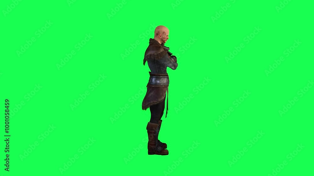 3d people in chroma key background isolated Male actor acting on ...