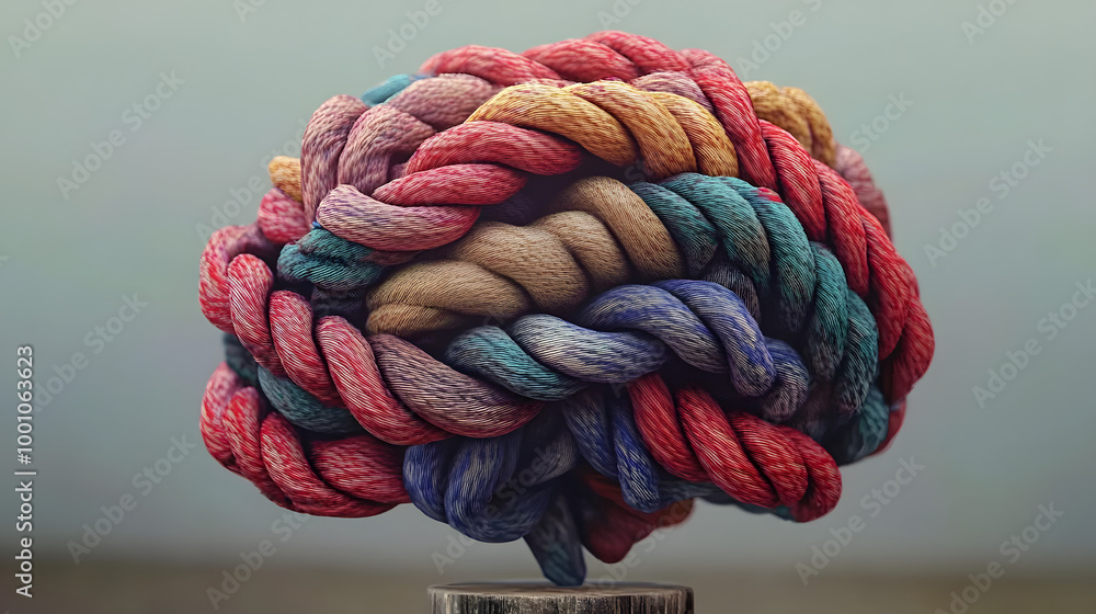 Mental Health Spectrum as a Tangled brain of diverse ropes twisted into ...