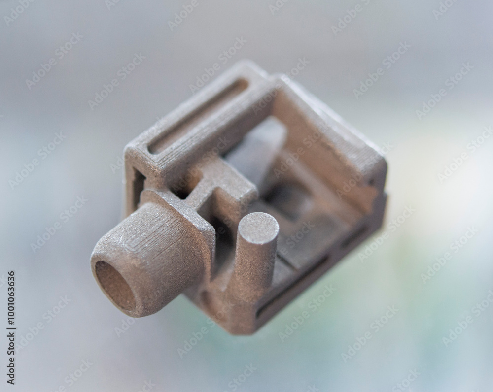 Object printed on 3D printer from metal powder using Metal Jet ...