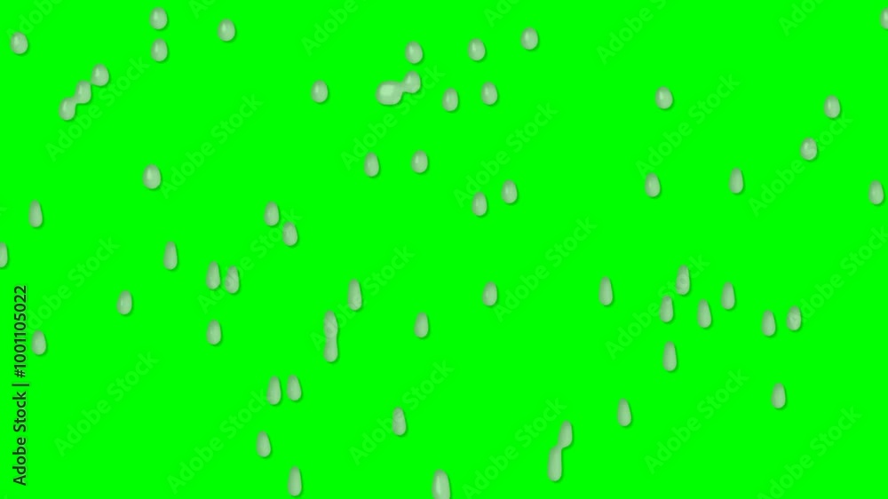 2d animated character of Snow particles with raindrops falling from top ...