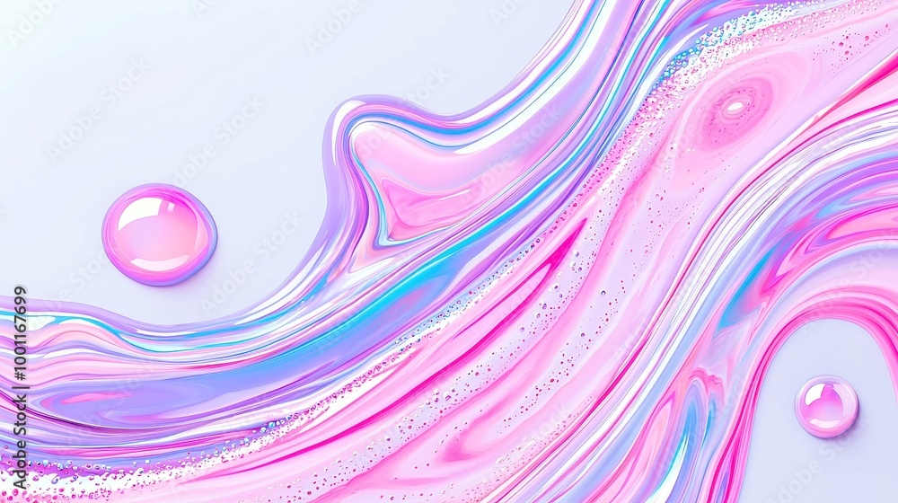 Vibrant Abstract Liquid Glass Design, a dynamic fusion of fluid ...