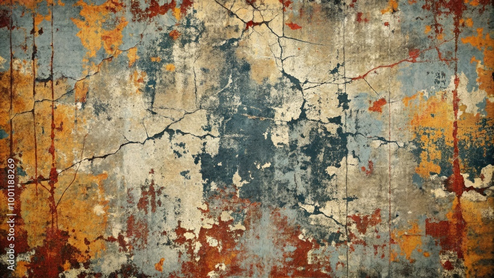 Distressed, high-resolution vector background featuring a gritty, urban ...