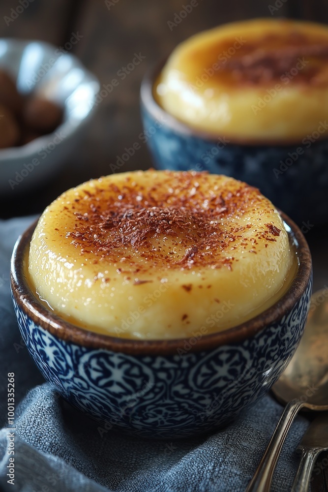 Quindim: A sweet, coconut-based dessert with a shiny custard-like ...