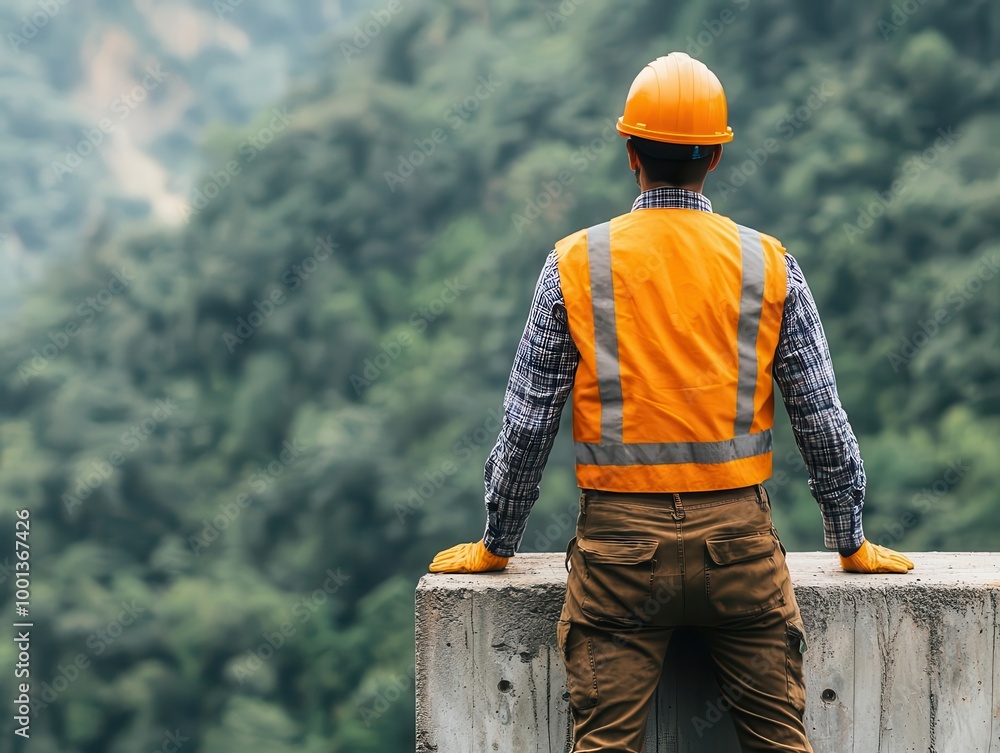 Structural engineer assessing the structural safety of a damaged bridge ...