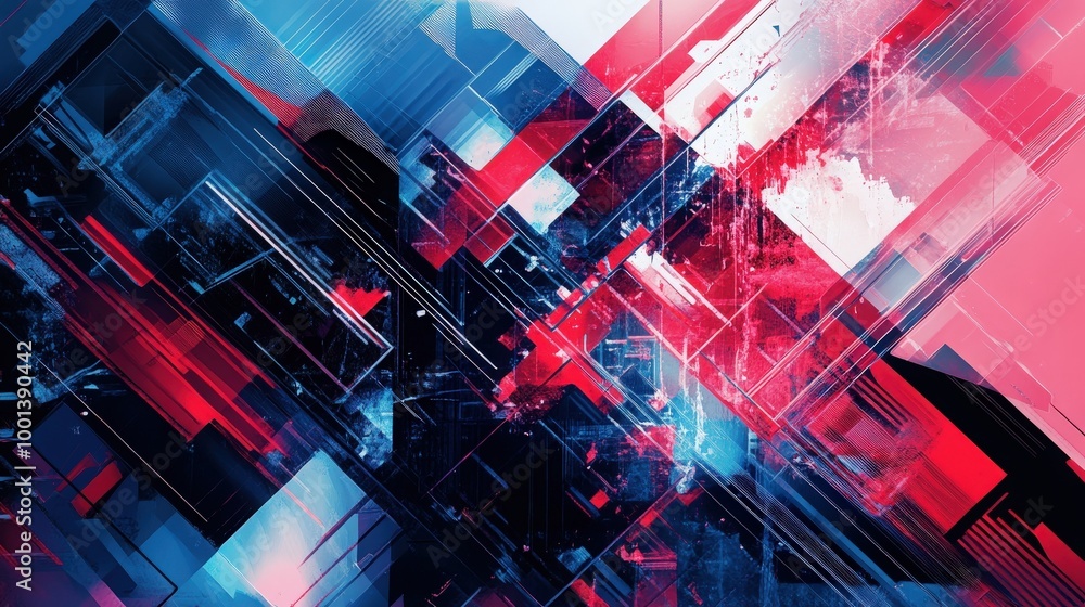 Cutting-edge graphics pattern art with intricate technology motifs and ...