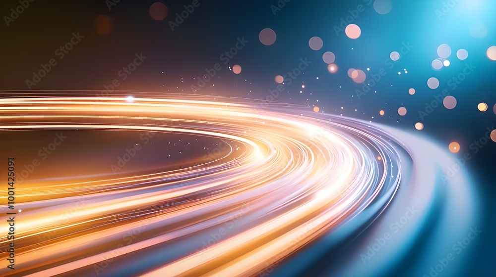 Abstract technology background of high speed global data transfer ...