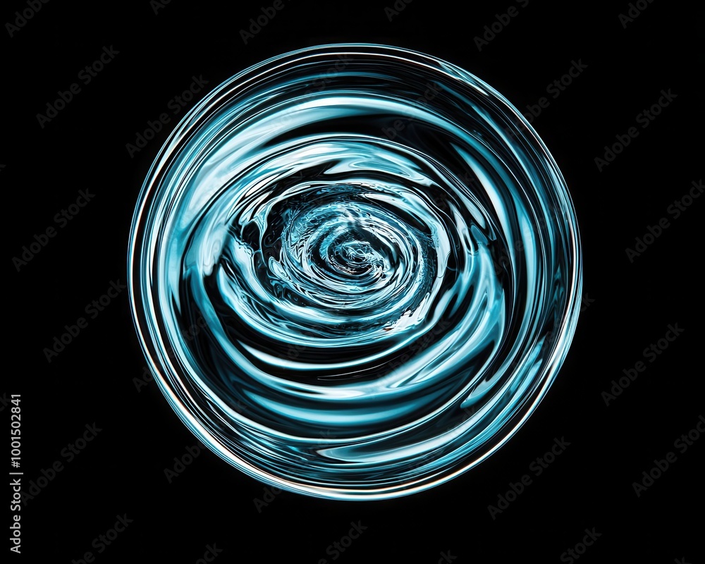 Water spiraling in a cylindrical container, Spiral Flow, Helical flow ...