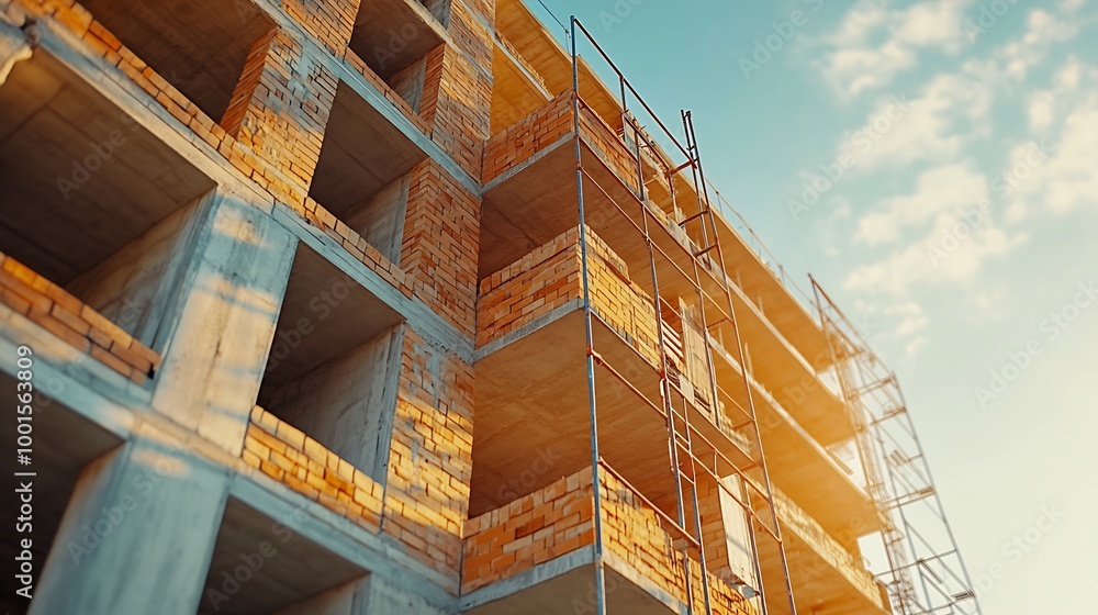 Under construction House or Villas Villas with Concreate Block or ...