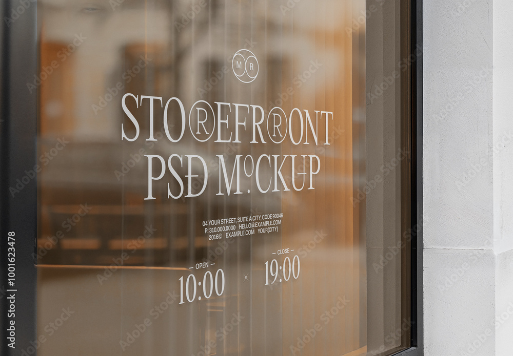 Restaurant Storefront Mockup Stock Template | Adobe Stock