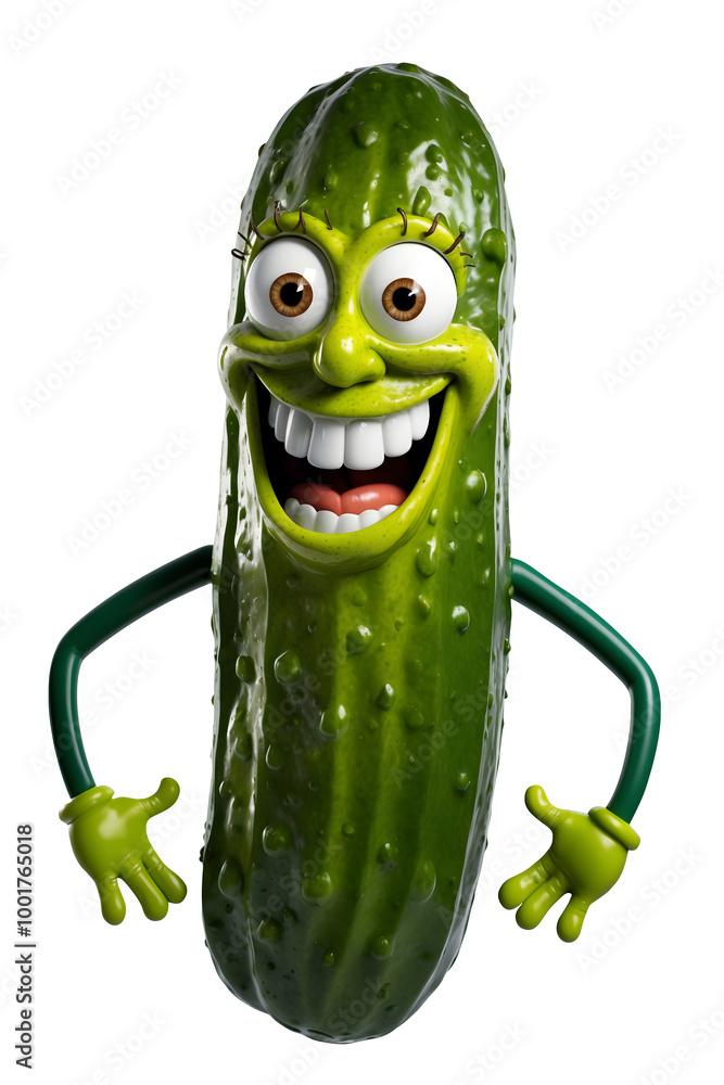 Hero Cucumber png funny cucumber characters png Cartoon cucumber pickle ...