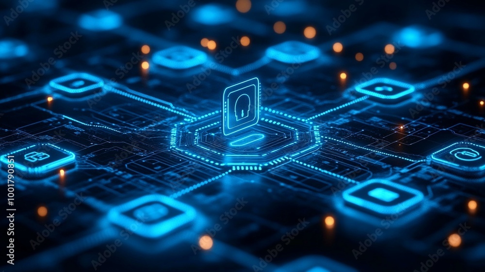a A diagram showing how continuous authentication works in a secure system. Stock Illustration ...