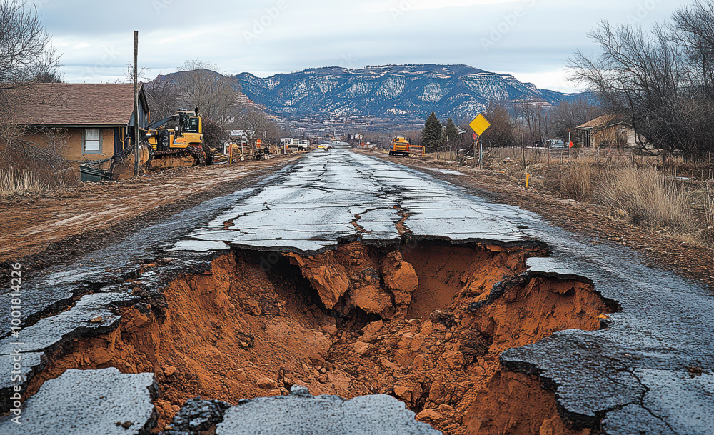 Road damage and construction efforts reveal instability in rural area ...