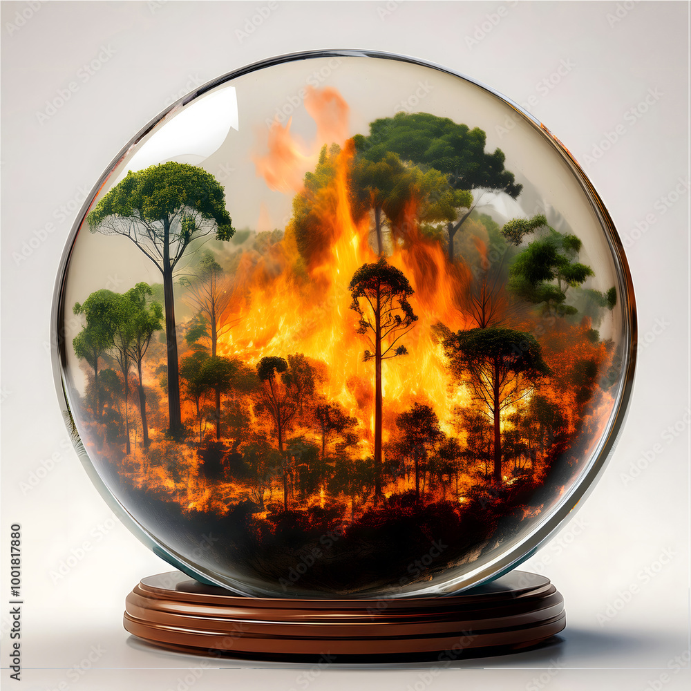 Crystal Ball Foreseeing the Future of Nature: Burned Forests and ...