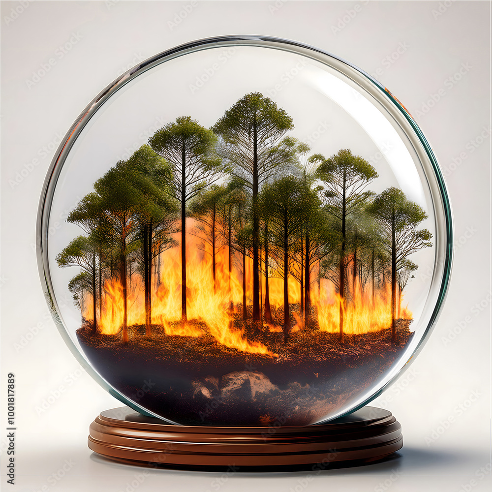 Crystal Ball Foreseeing the Future of Nature: Burned Forests and ...