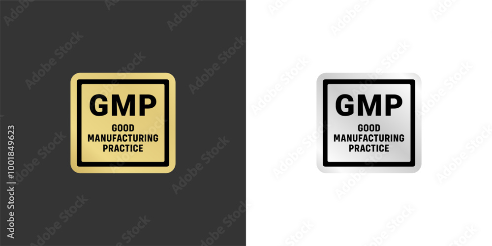 Vetor de gmp certified logo or gmp certified label or Good ...