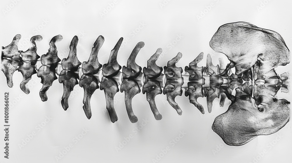 Vertebrae Condition: Evaluate the condition of vertebrae in this X-ray ...