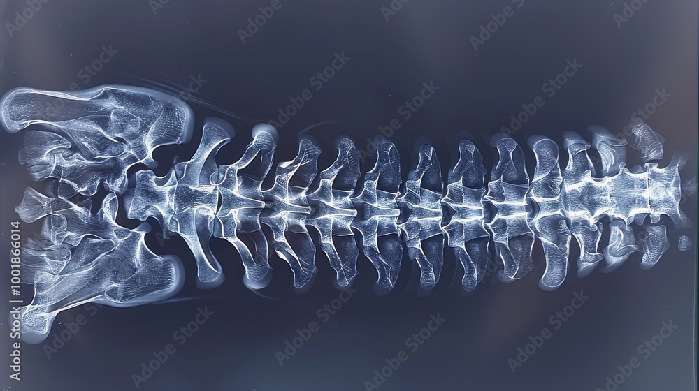 Vertebrae Condition: Evaluate the condition of vertebrae in this X-ray ...