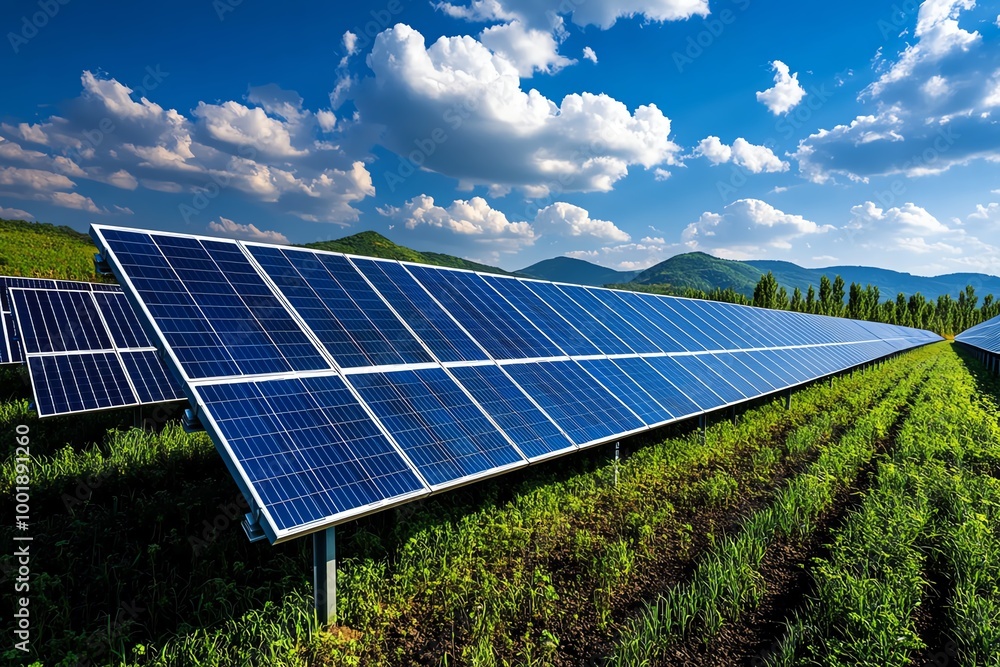 Interactive 3D model of a solar farm, where users can explore each ...